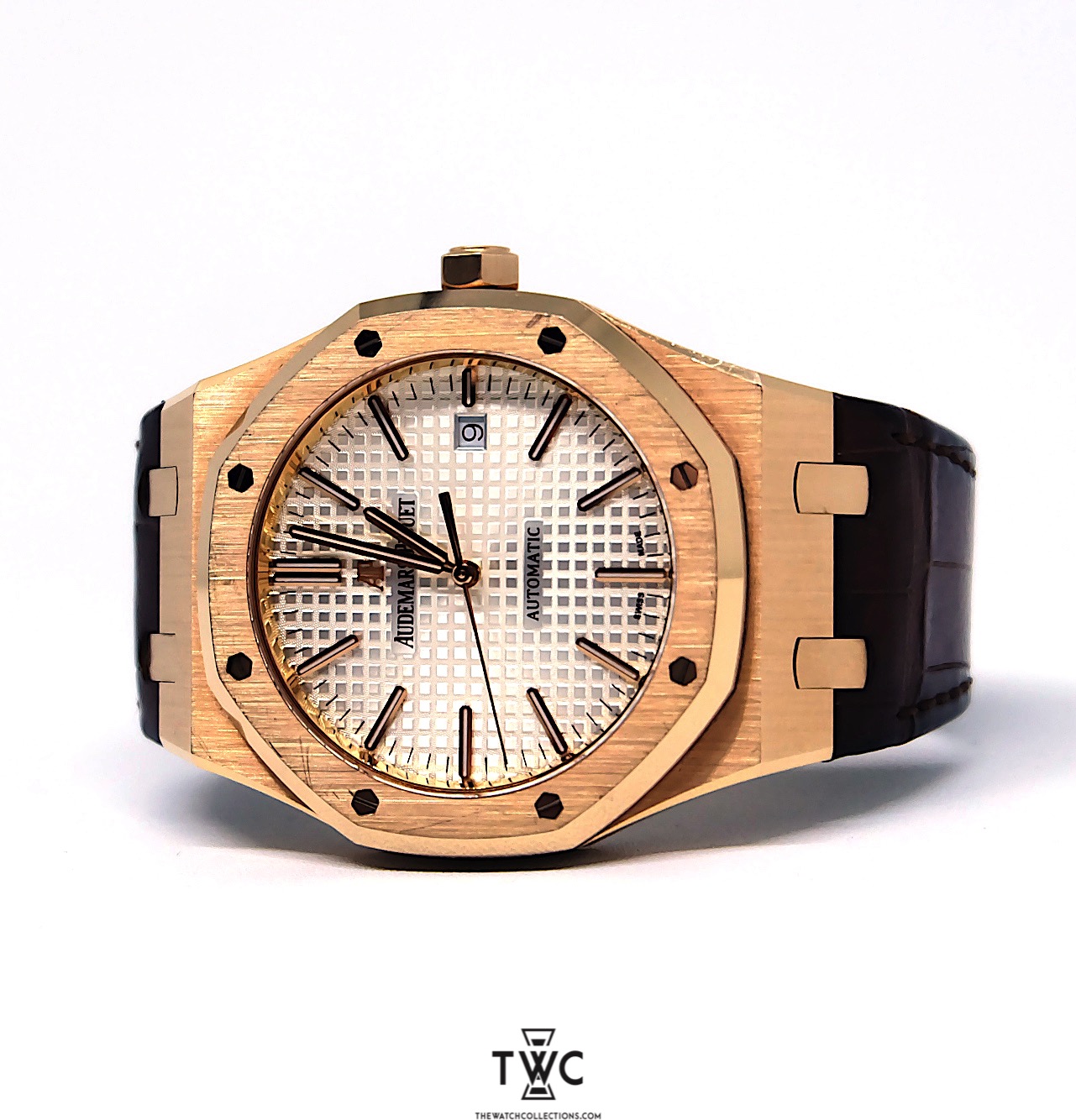 Audemars Piguet - Royal Oak 15400 Rose Gold White Dial (2016) Audemars Piguet - Royal Oak 15400 Rose Gold White Dial (2016)